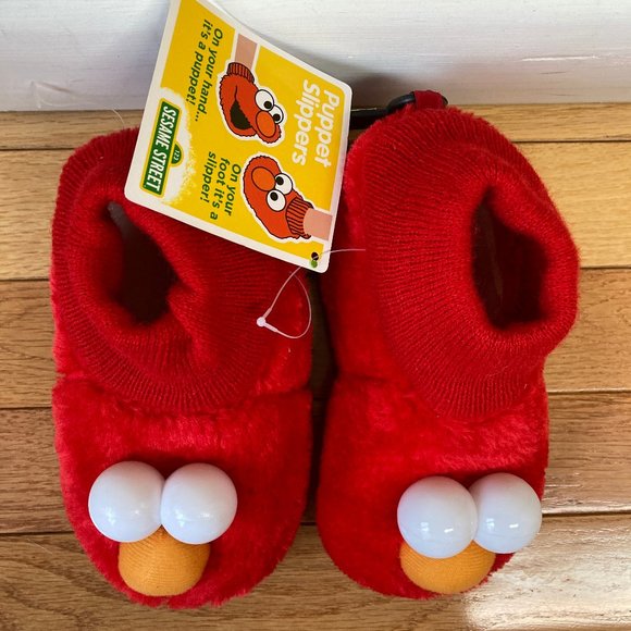 Sesame Street | Shoes | Kids Sesame Street Elmo Puppet Slippers | Poshmark